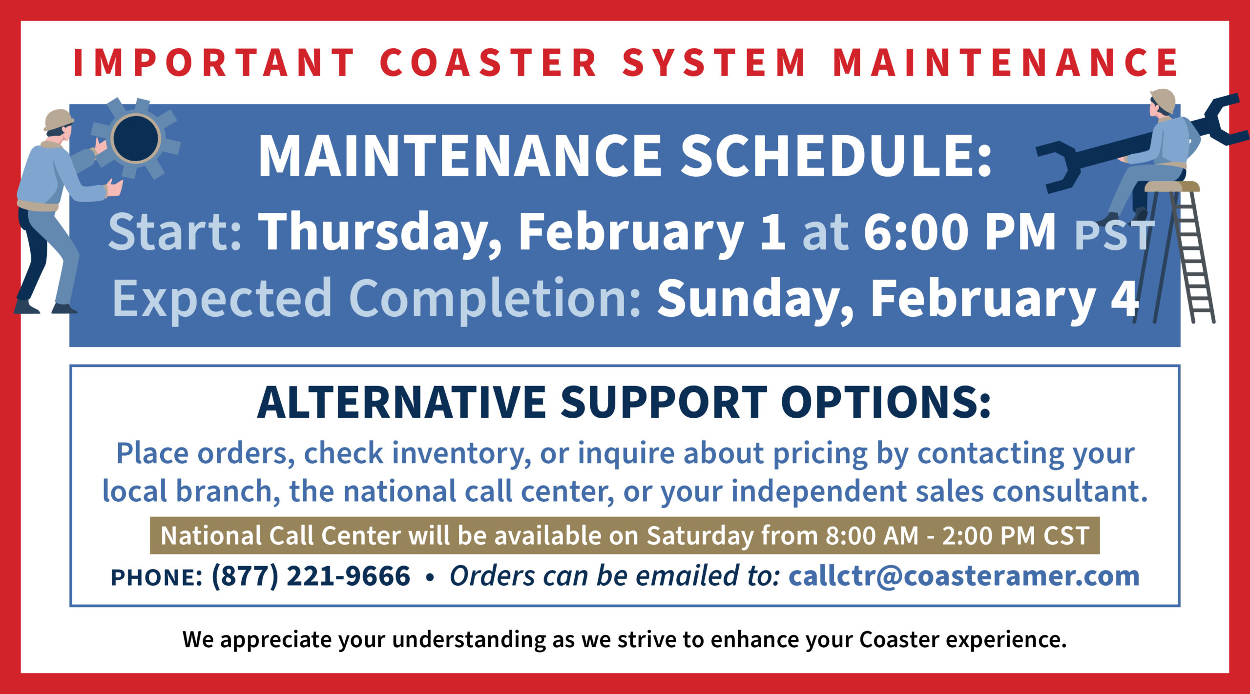Announcement Page - Coaster Fine Furniture